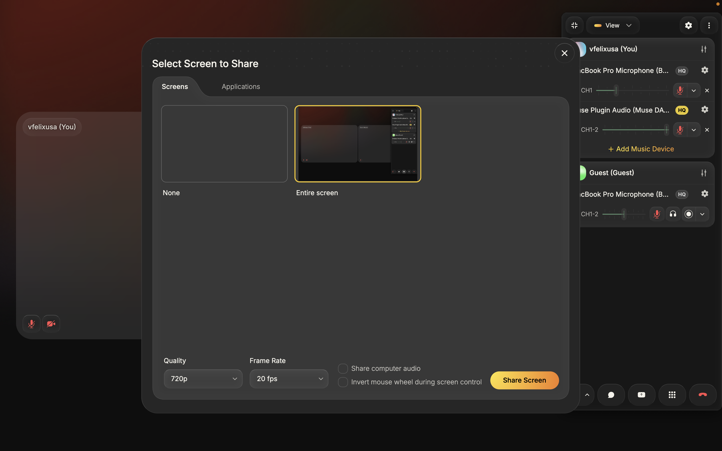 Screen Sharing – Muse App Inc