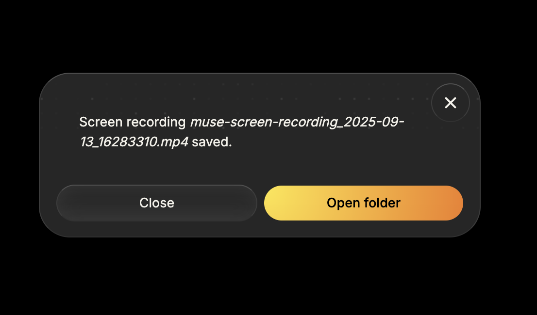 Screen Recording – Muse App Inc
