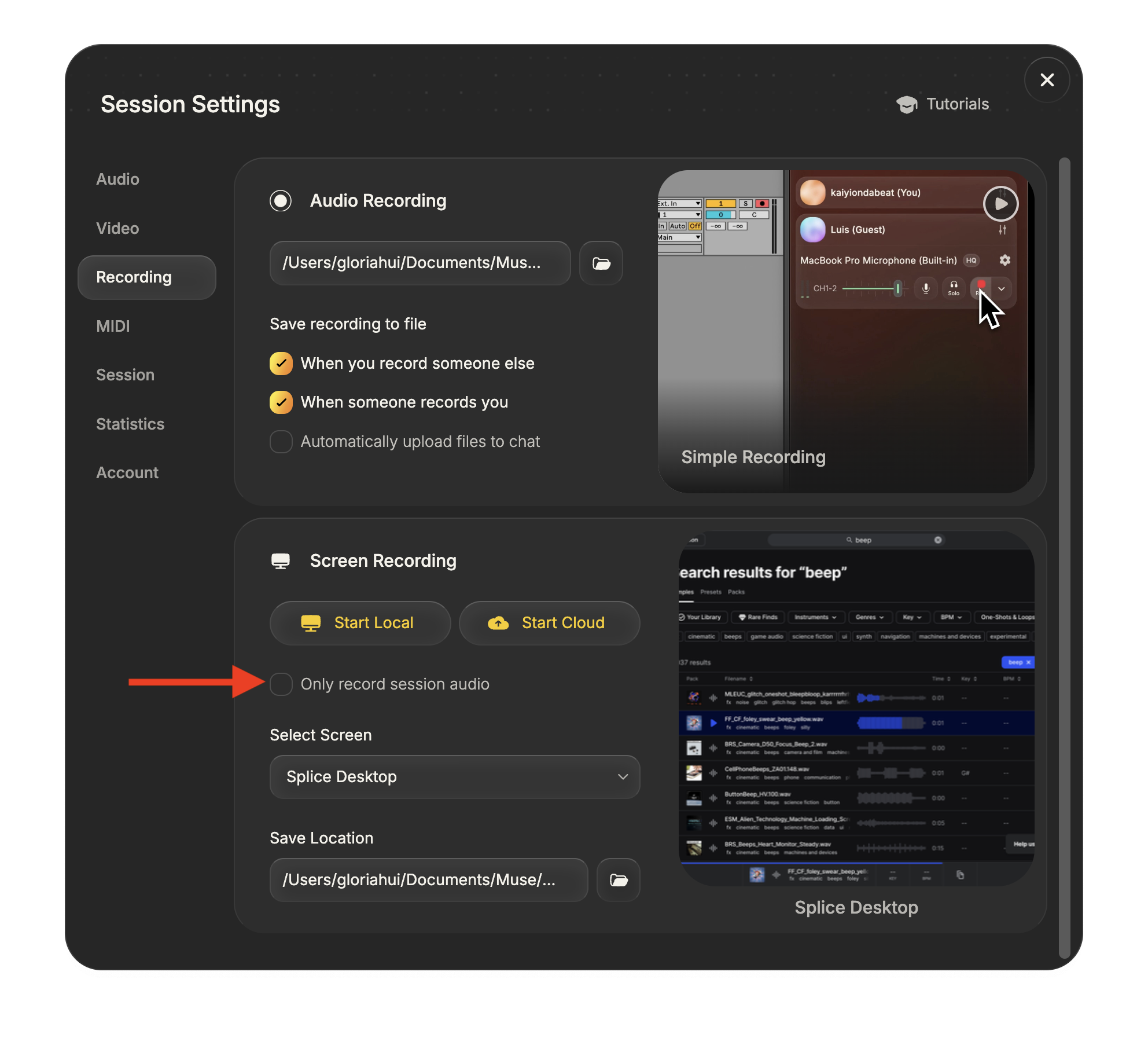 Screen Recording – Muse App Inc