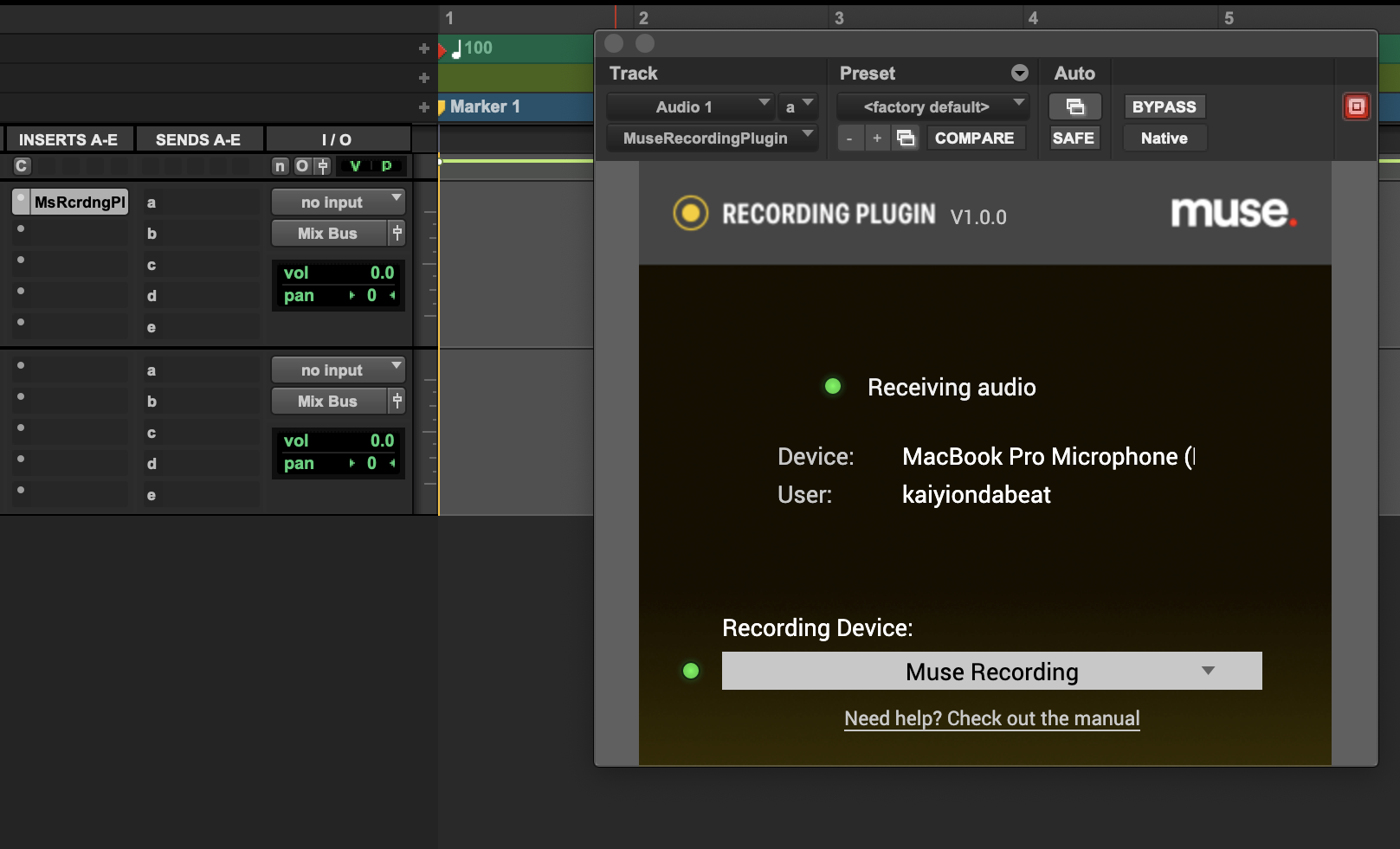 Recording on Pro Tools (Mac) – Muse App Inc