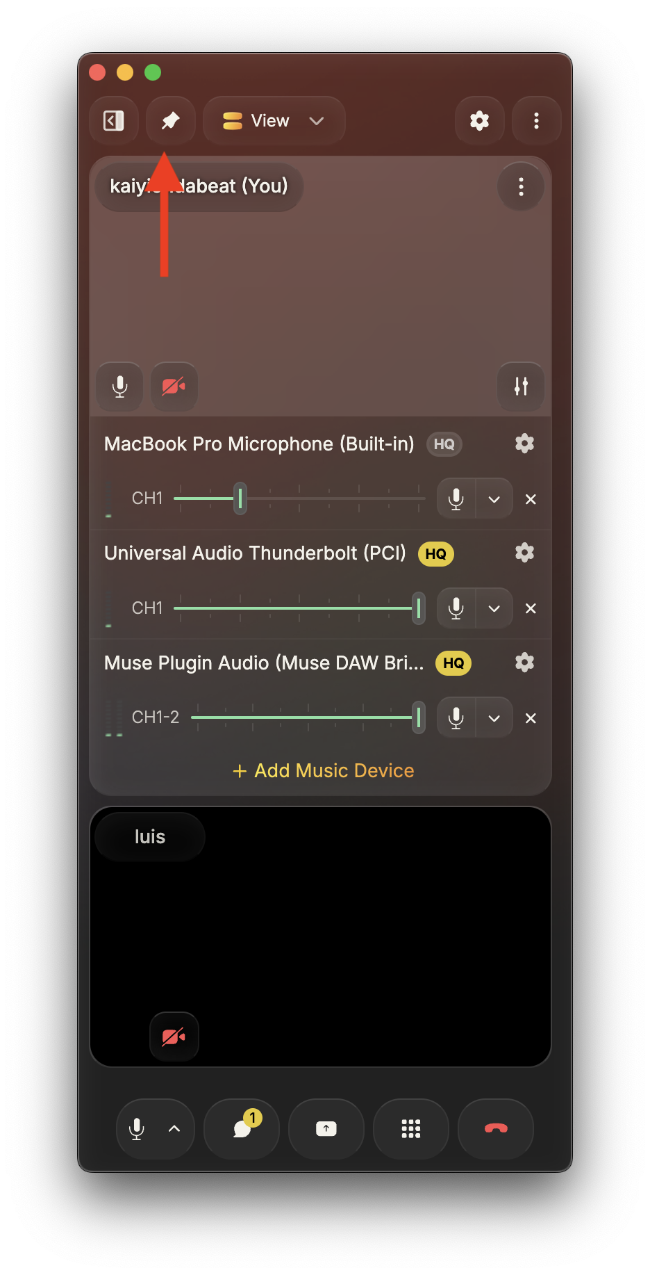 Toolbar Controls – Muse App Inc